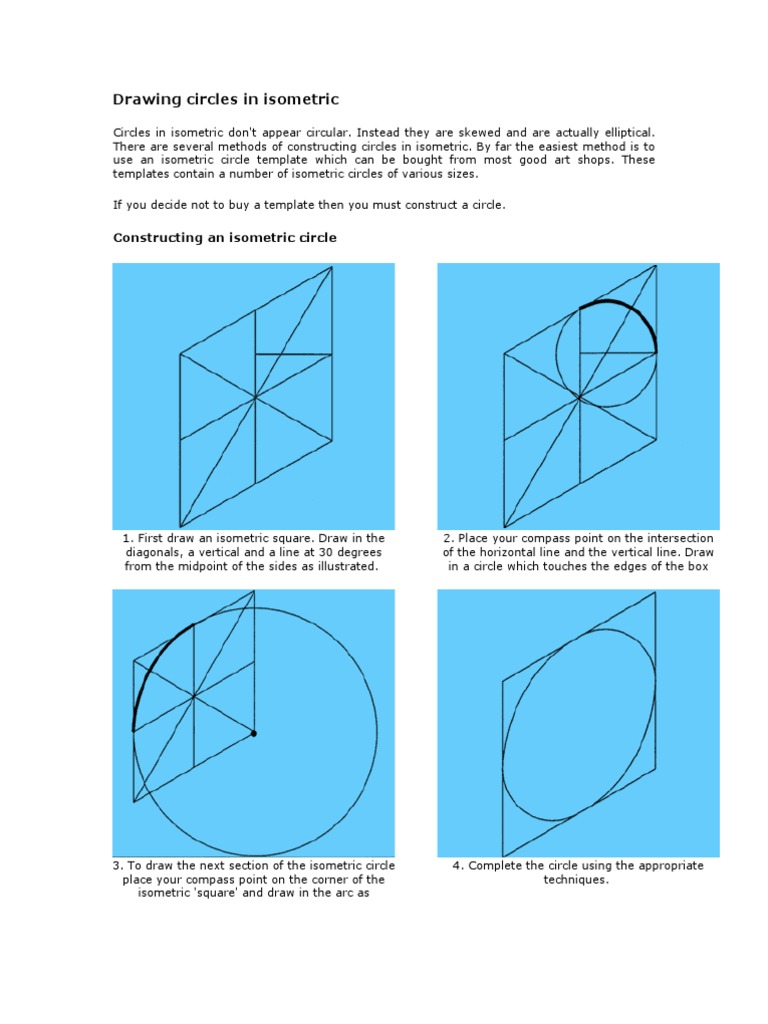 Drawing Circles in Isometric | PDF | Lifestyle