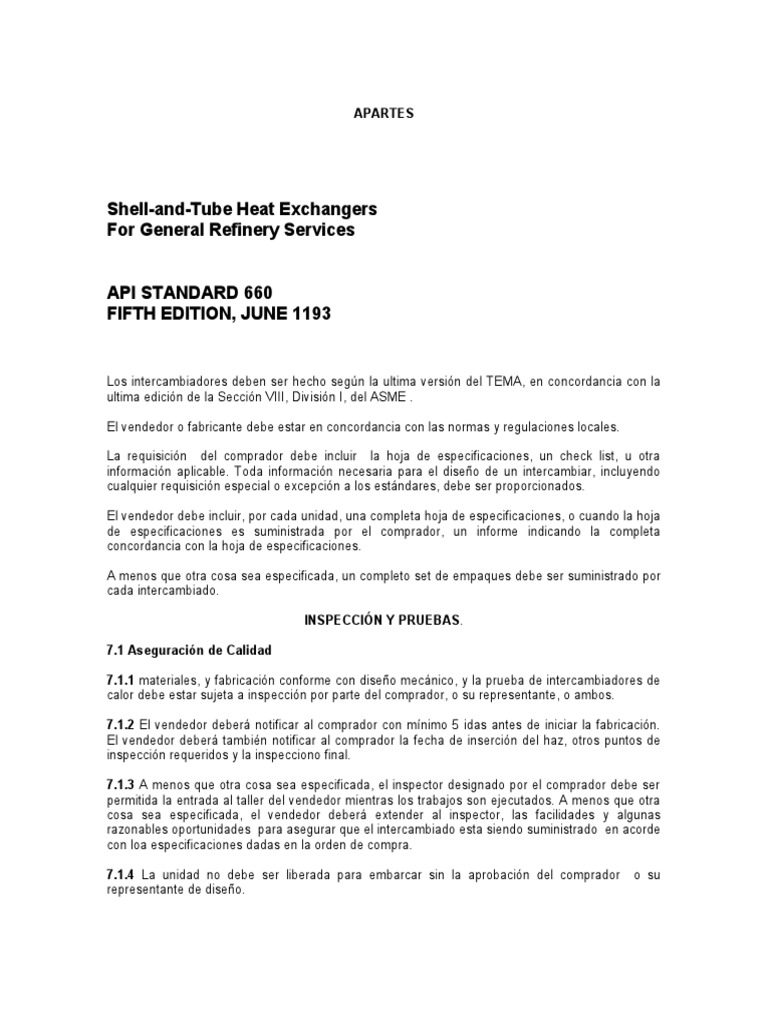 Api 660 - Interc | PDF | Soldadura | Construcción