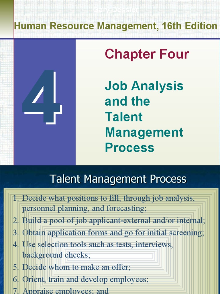 CHP 4 Job-Analysis | PDF | Officer (Armed Forces) | Military Rank