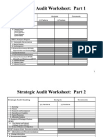 Strategic Audit Worksheet | PDF | Career & Growth | Business