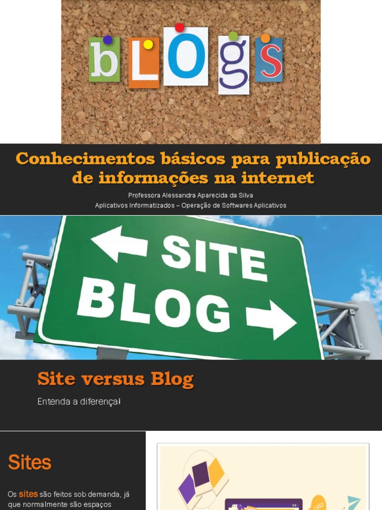 Aula 01 - Blogs | PDF | Blog | Informática