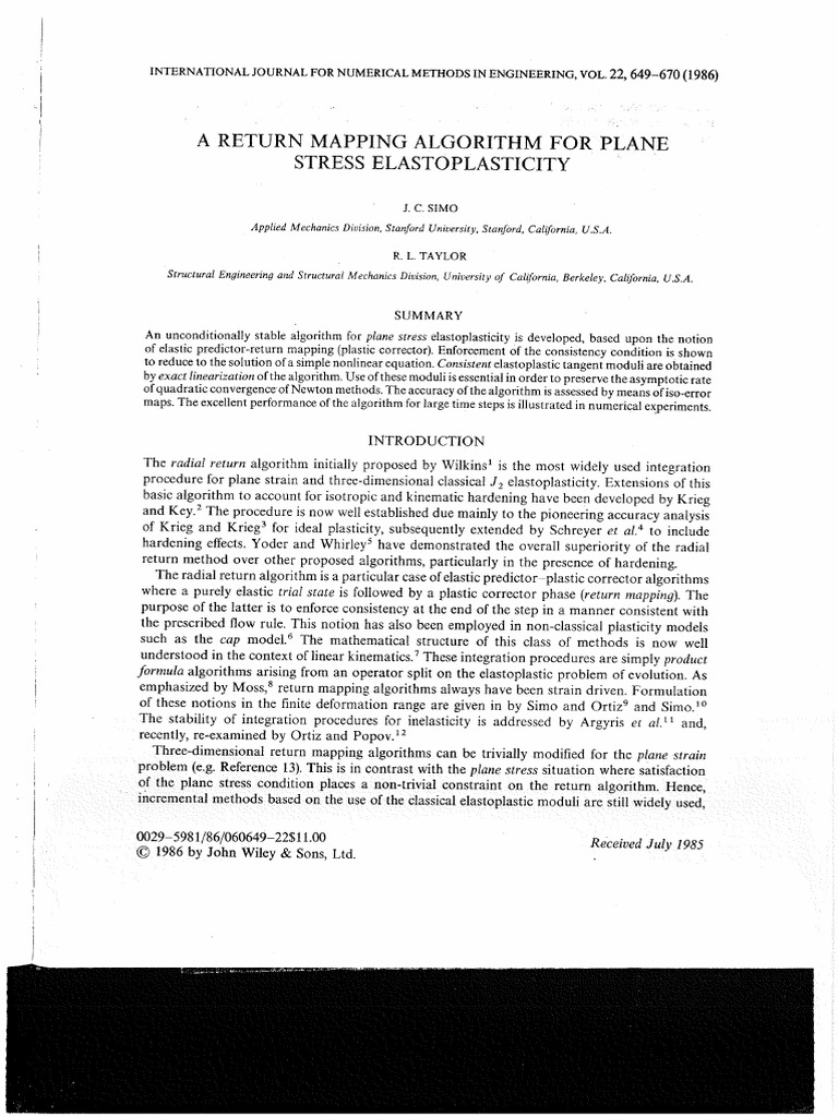 Trashed 1664197854 A Return Mapping Algorithm For Plane Stress In 5053