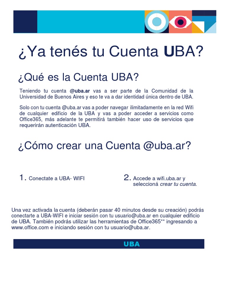 CuentaUBA-Instructivo de Acceso UBA-WIFI | PDF