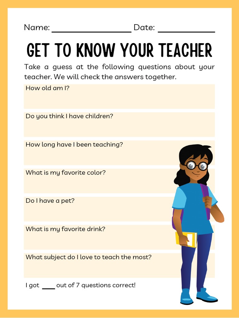 First Impressions - Your Teacher | PDF