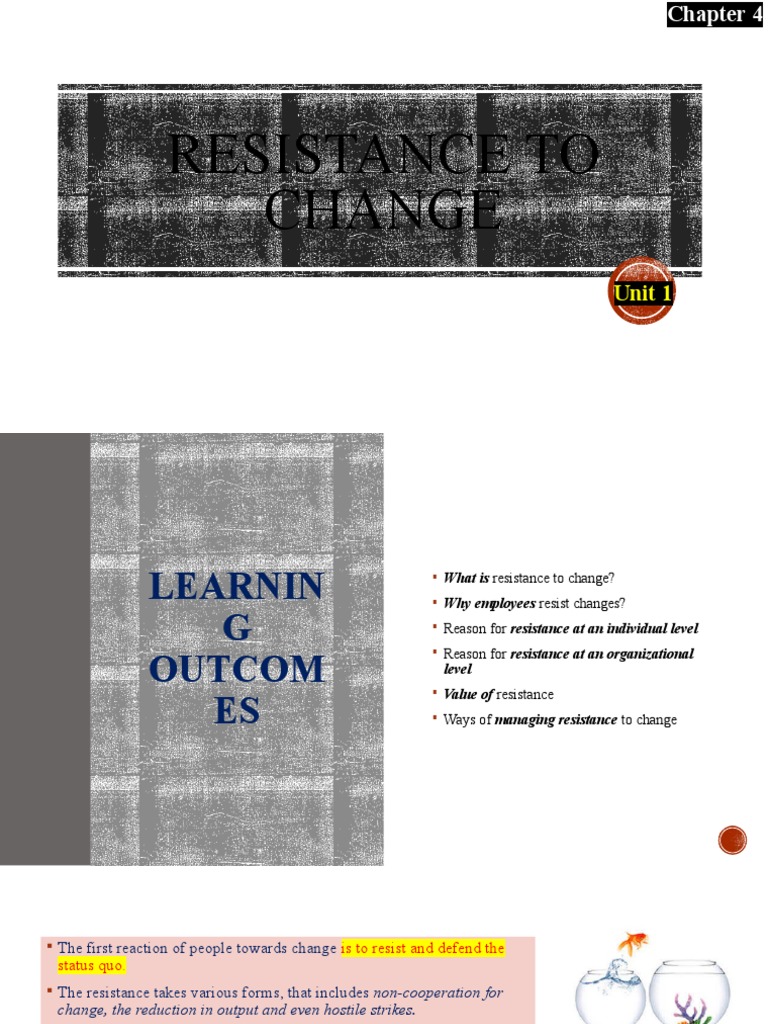 Chapter 4 | PDF | Change Management | Reason