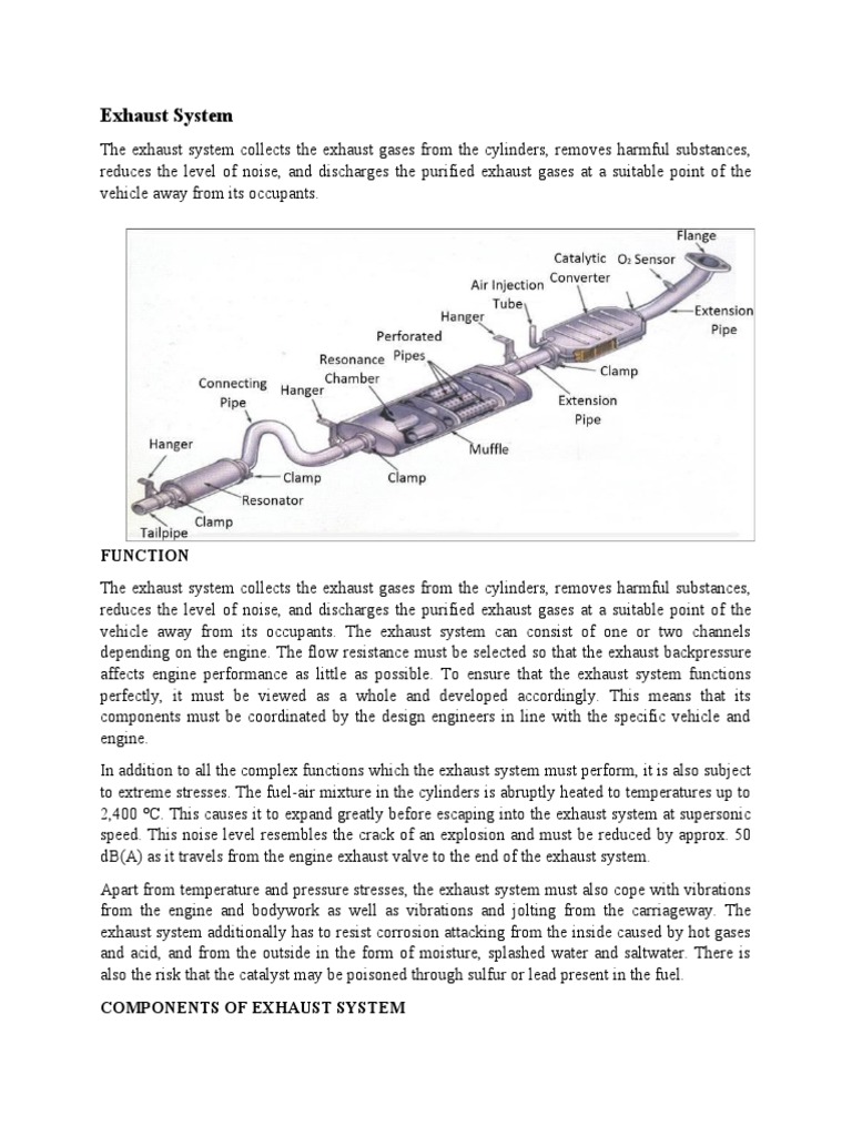 Exhaust System | PDF | Exhaust Gas | Rotating Machines