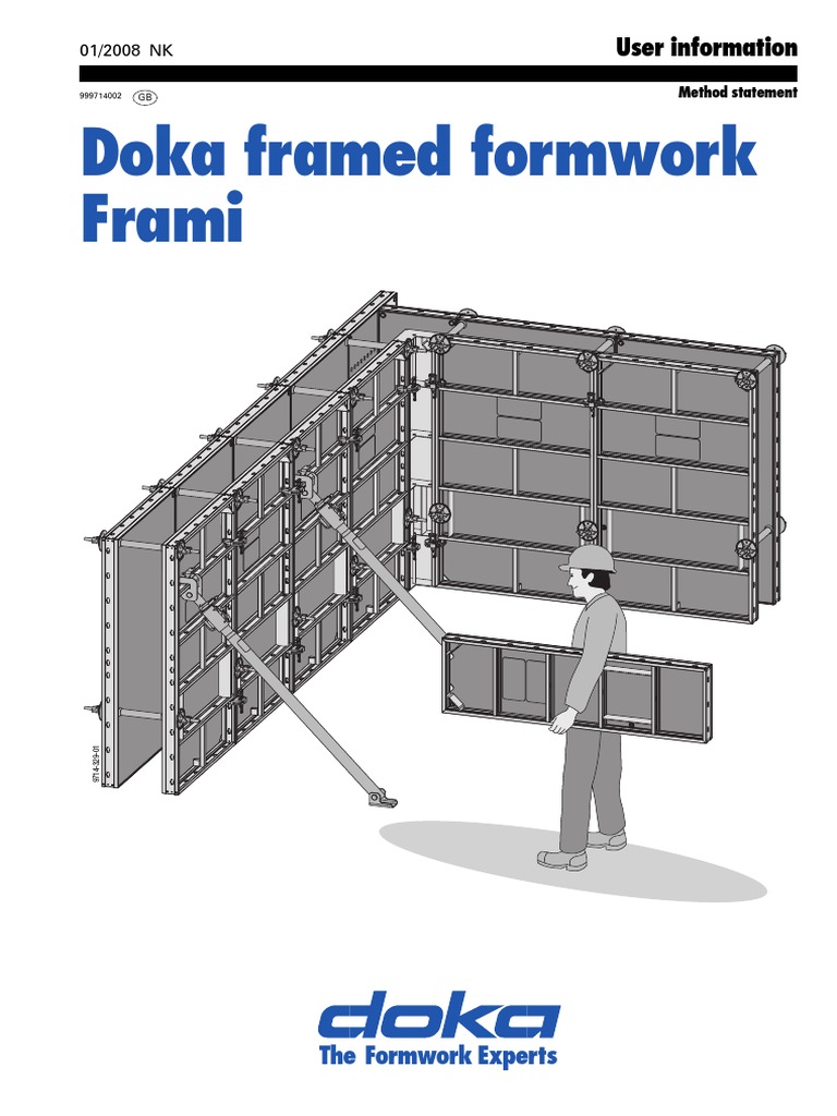 DOKA - Doka Framed Formwork Frami - January 2008 | PDF | Safety | Crane (Machine)