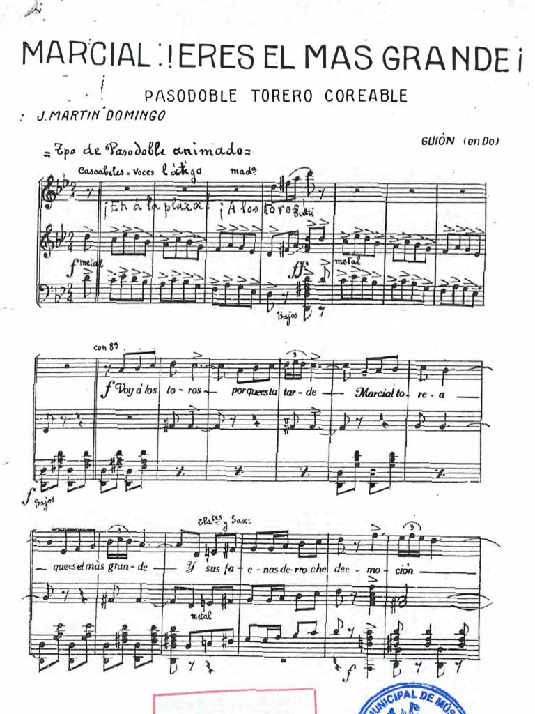 Marcial Eres El Mas Grande Martin Domingo | PDF