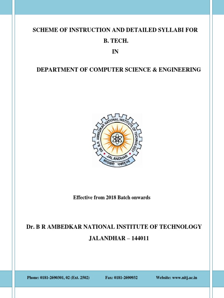 Btech Syllabus Cse 2018 31545 | PDF | Group (Mathematics) | C++