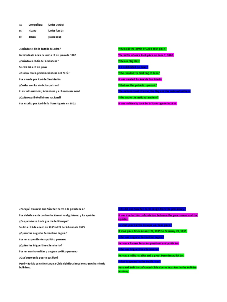 Ta1 Ingles Iii | PDF | Perú | América del Sur