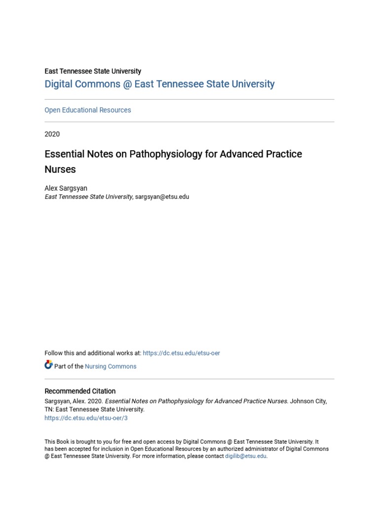 Essential Notes On Pathophysiology For Advanced Practice Nurses | PDF ...