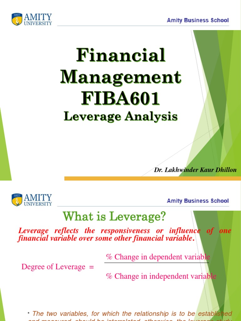 Leverage Analysis | Download Free PDF | Leverage (Finance) | Dividend