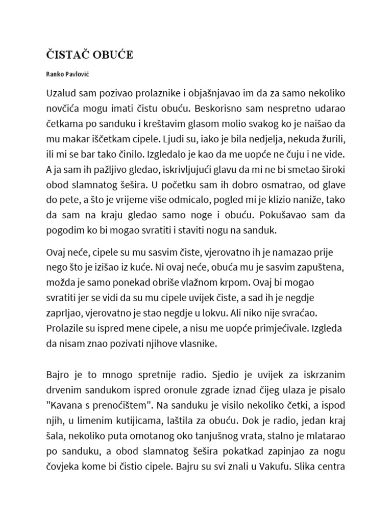 Čistač Obuće | PDF