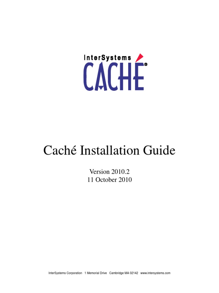 Cache Install Guide | PDF | Microsoft Windows | 64 Bit Computing