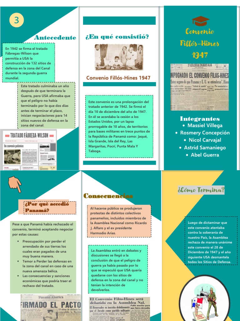 Triptico Convenio Filos-Hines | PDF | Panamá | Relaciones Internacionales