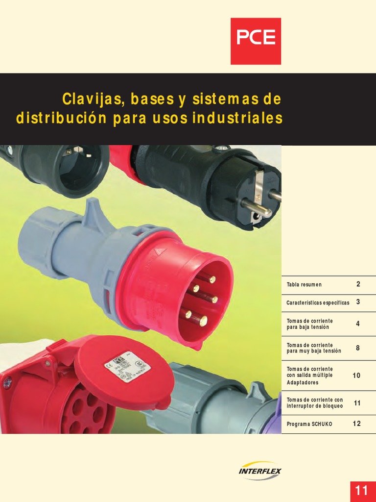Catalogo PCE Clavijas Representaciones Material Electrico Foz Vizcaya | PDF | Tornillo ...
