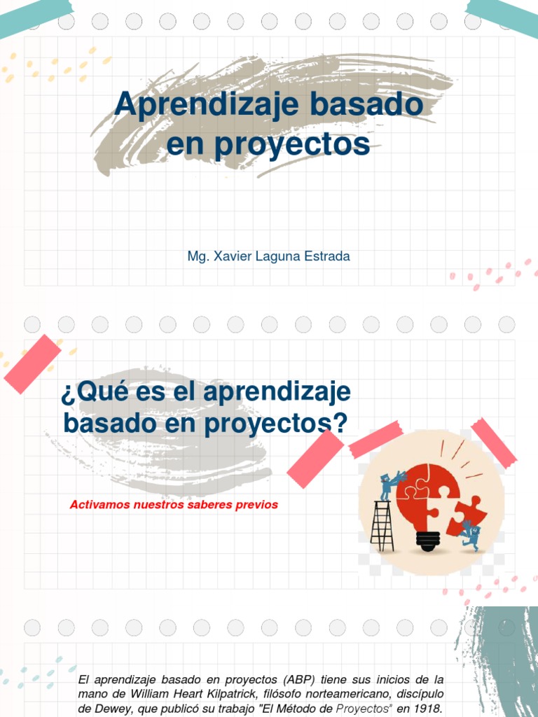 Aprendizaje Basado en Proyectos | PDF | Aprendizaje en base a proyectos | Aprendizaje