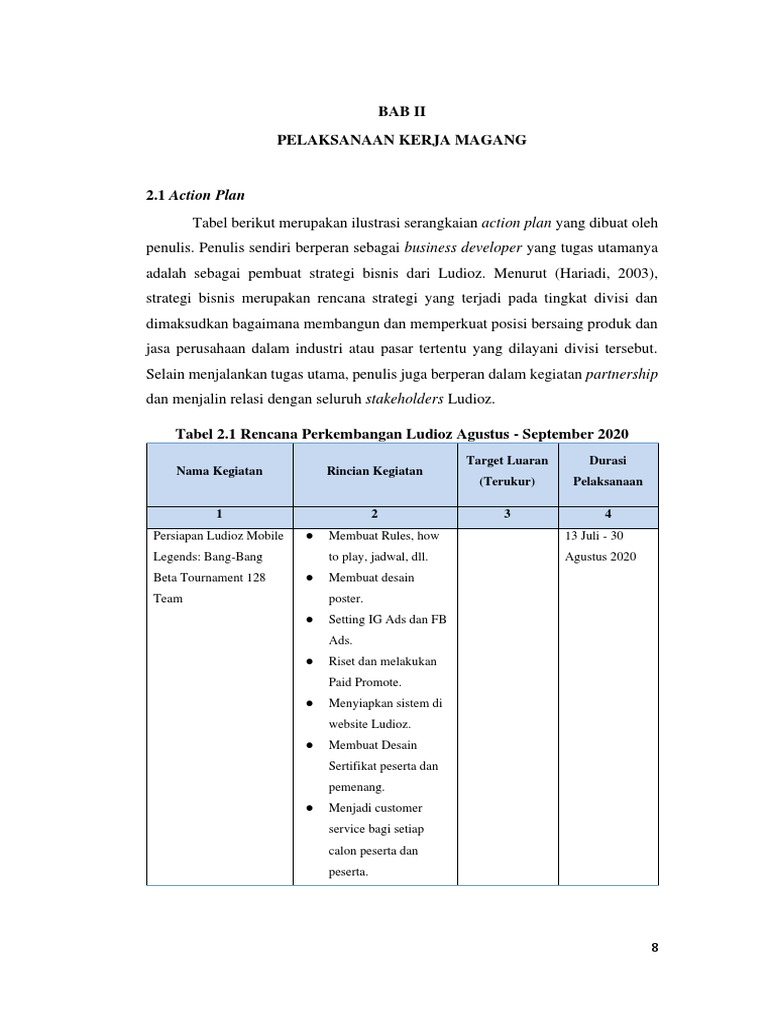 Contohproposal - Id - Contoh Proposal Kegiatan Turnamen Mobile Legend (Download) 6 | PDF