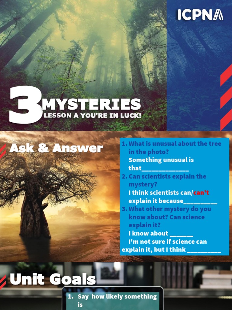 Unit 03 Mysteries - Lesson A | Download Free PDF | Luck