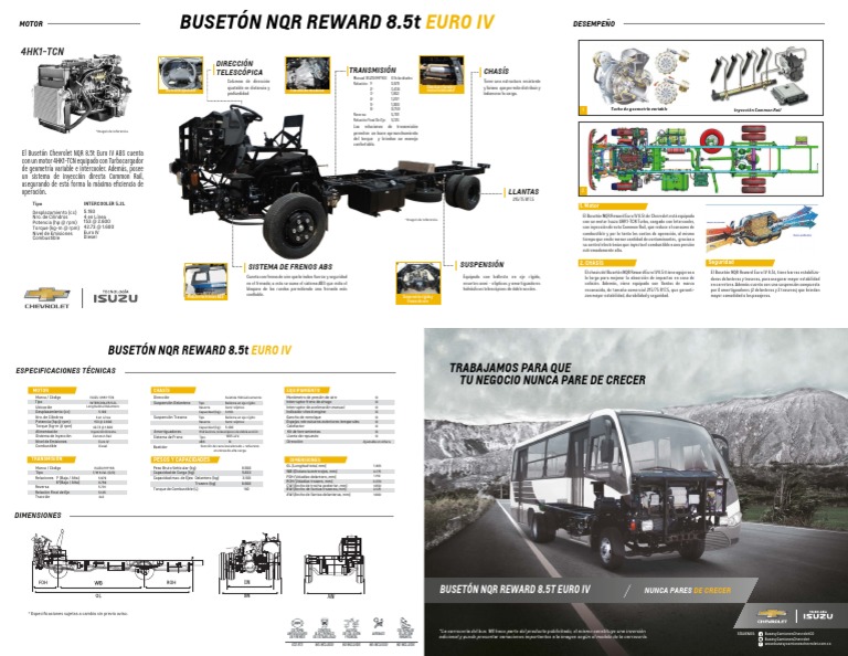 Buseton NQR 8.5 Reward Eiv 1 | PDF | Inyección de combustible ...