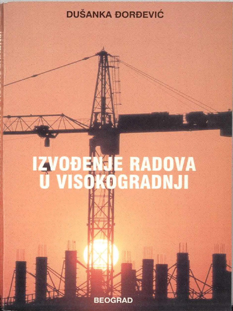 Dusanka Djordjevic Izvodjenje Radova U Visokogradnji | PDF