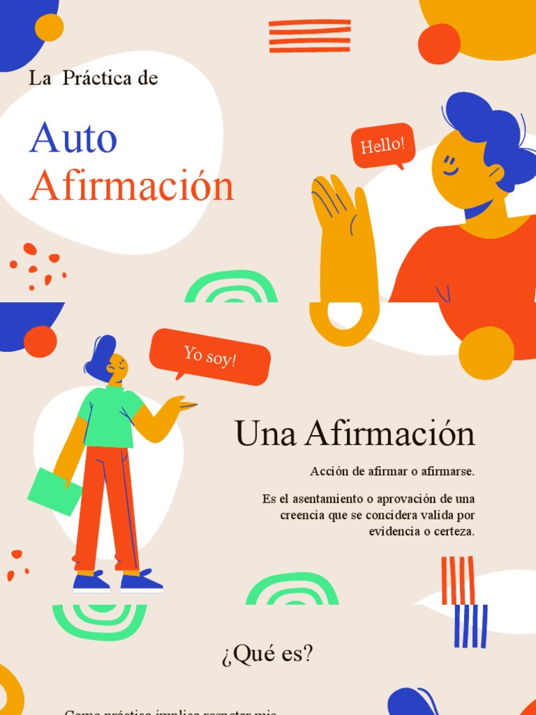 Práctica de Autoafirmación Personal | PDF
