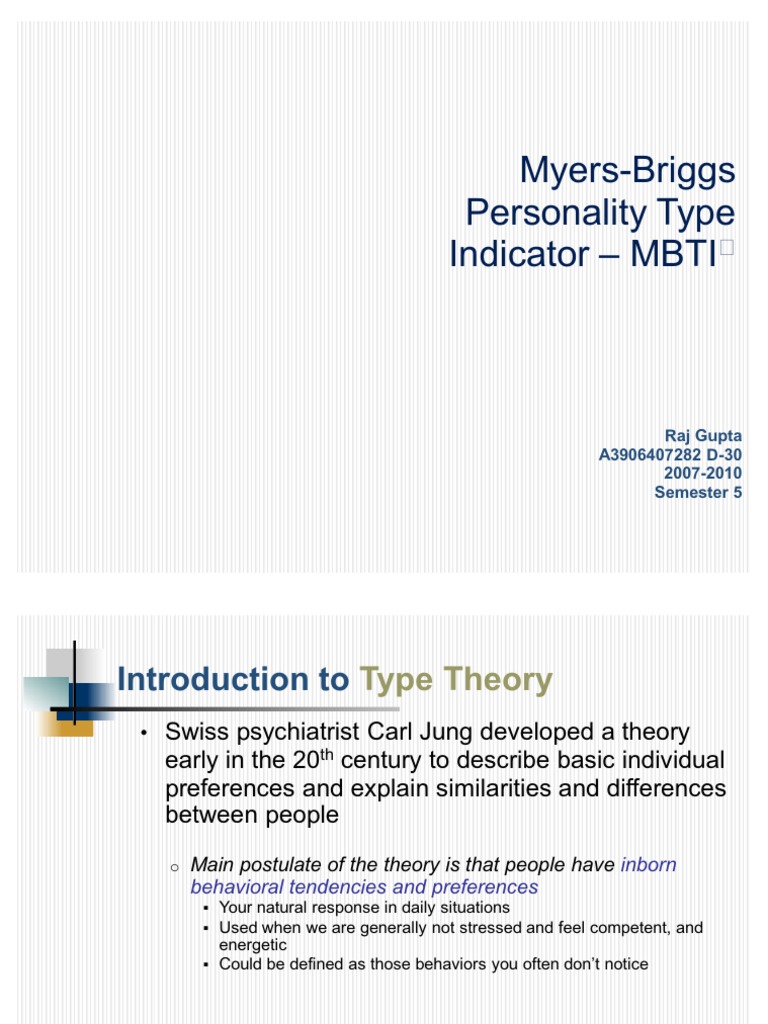MBTI | PDF | Extraversion And Introversion | Psychological Concepts