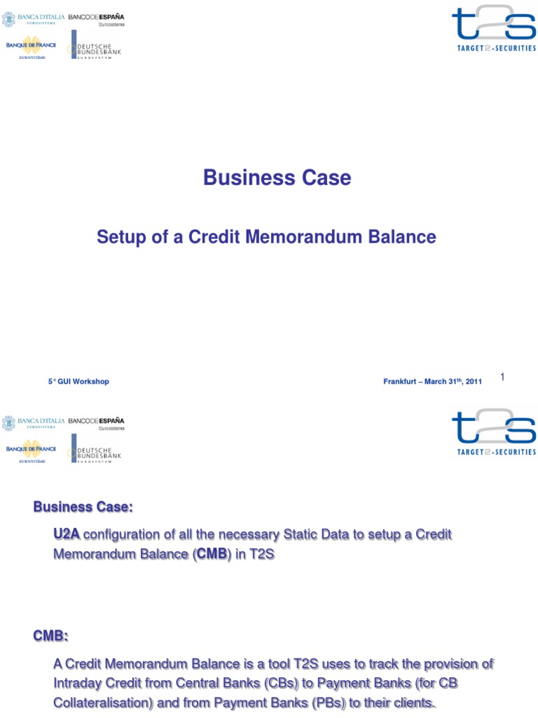 CMB T2S Setup | PDF | Collateral (Finance) | Payments