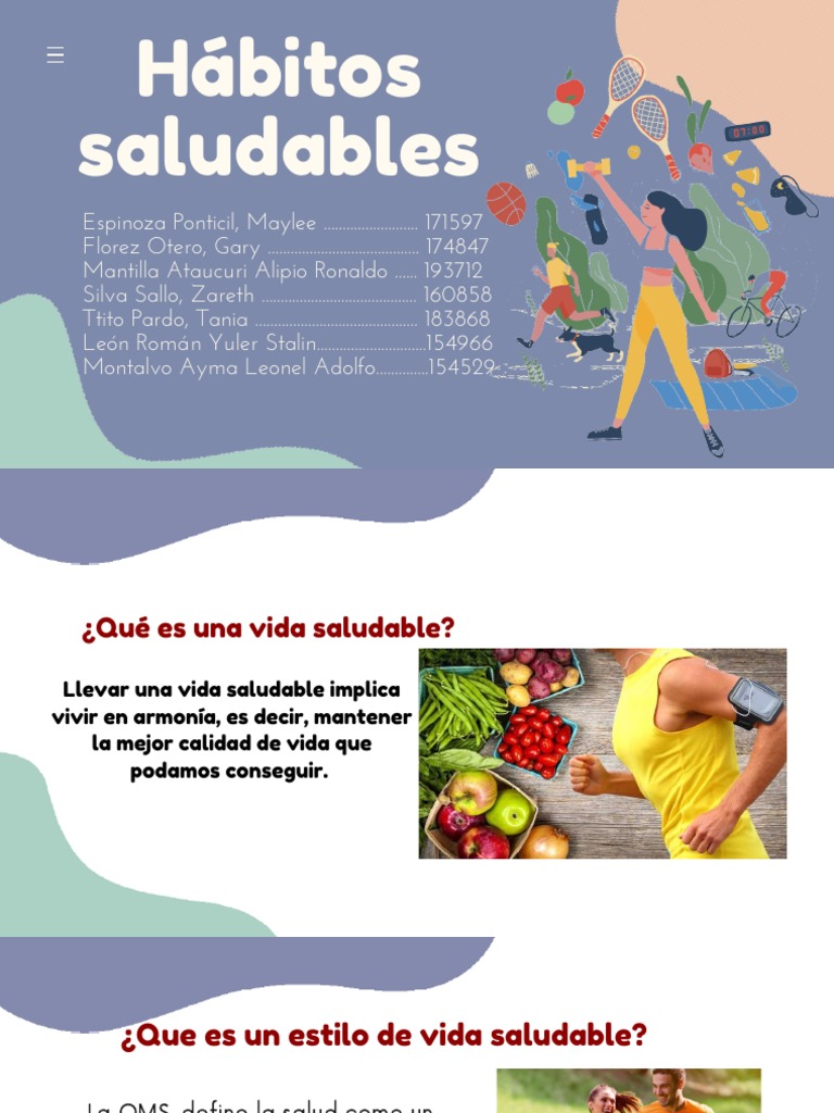 Hábitos Saludables | PDF | Odontología | Alimentos