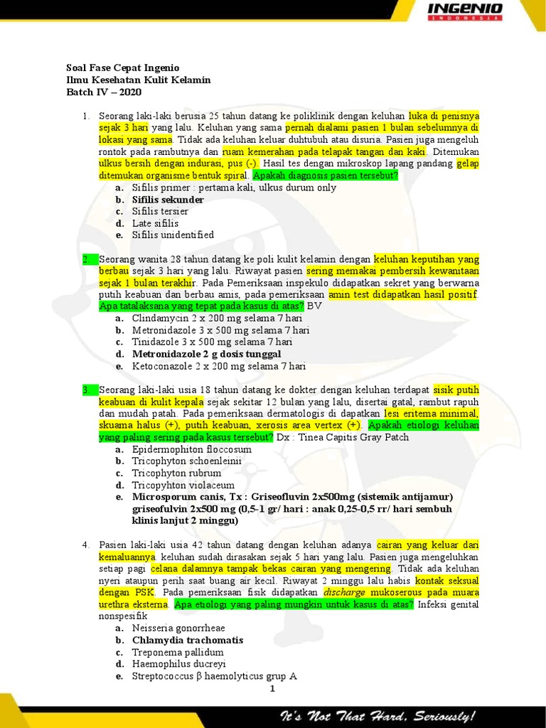 Soal Faspat Ikk | PDF | Pengembangan Diri
