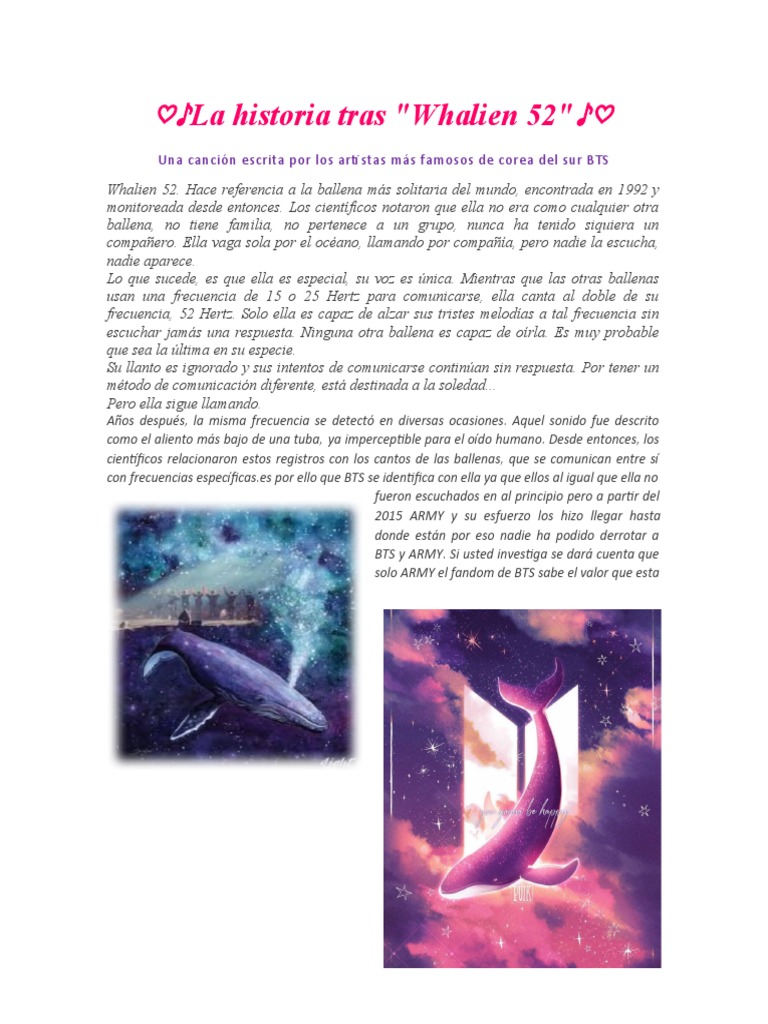 Significado de "Whalien 52" de BTS | PDF | Arte