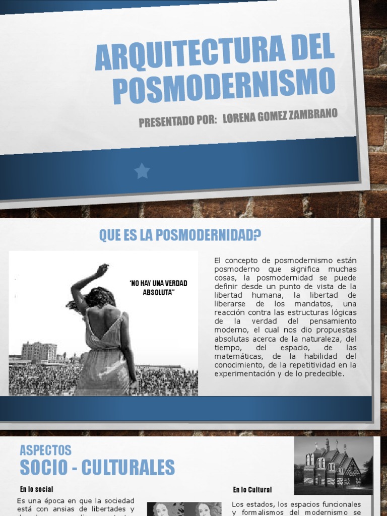 Arquitectura Del Posmodernismo | PDF | Diseño arquitectonico | Arquitectura