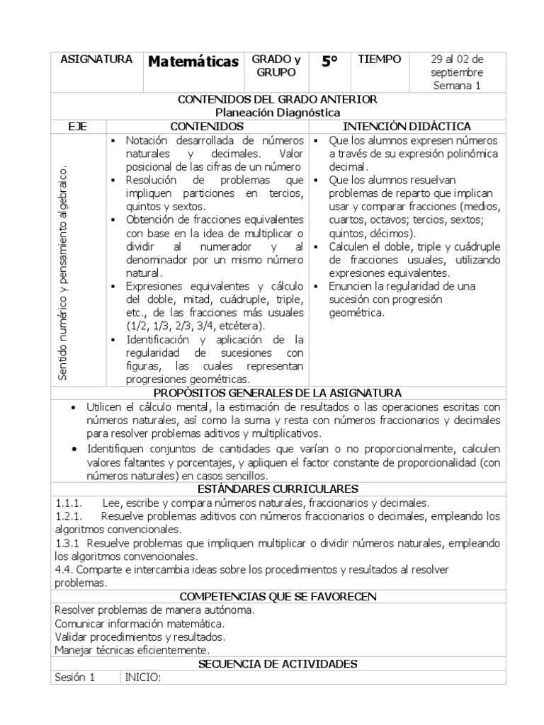 5to Grado Matemáticas | PDF | División (Matemáticas) | Números