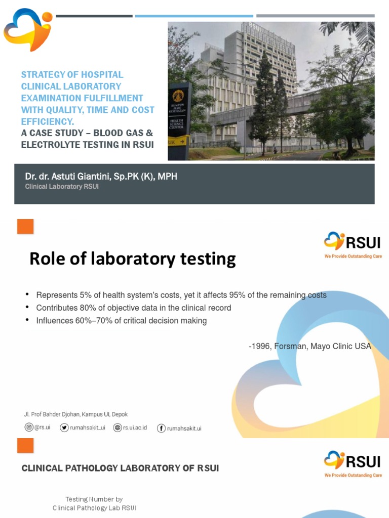 Hospital Laboratory Testing Strategy Optimizes Quality, Time & Cost ...
