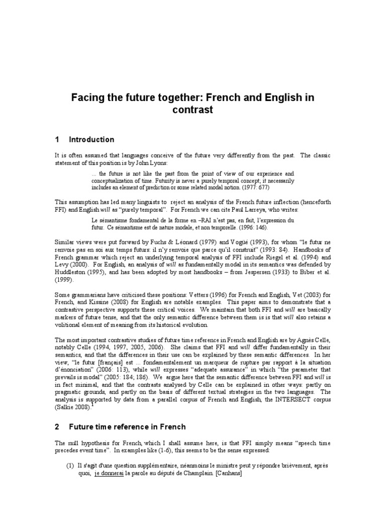 Salkie New Orleans Paper | PDF | English Language | Grammatical Tense