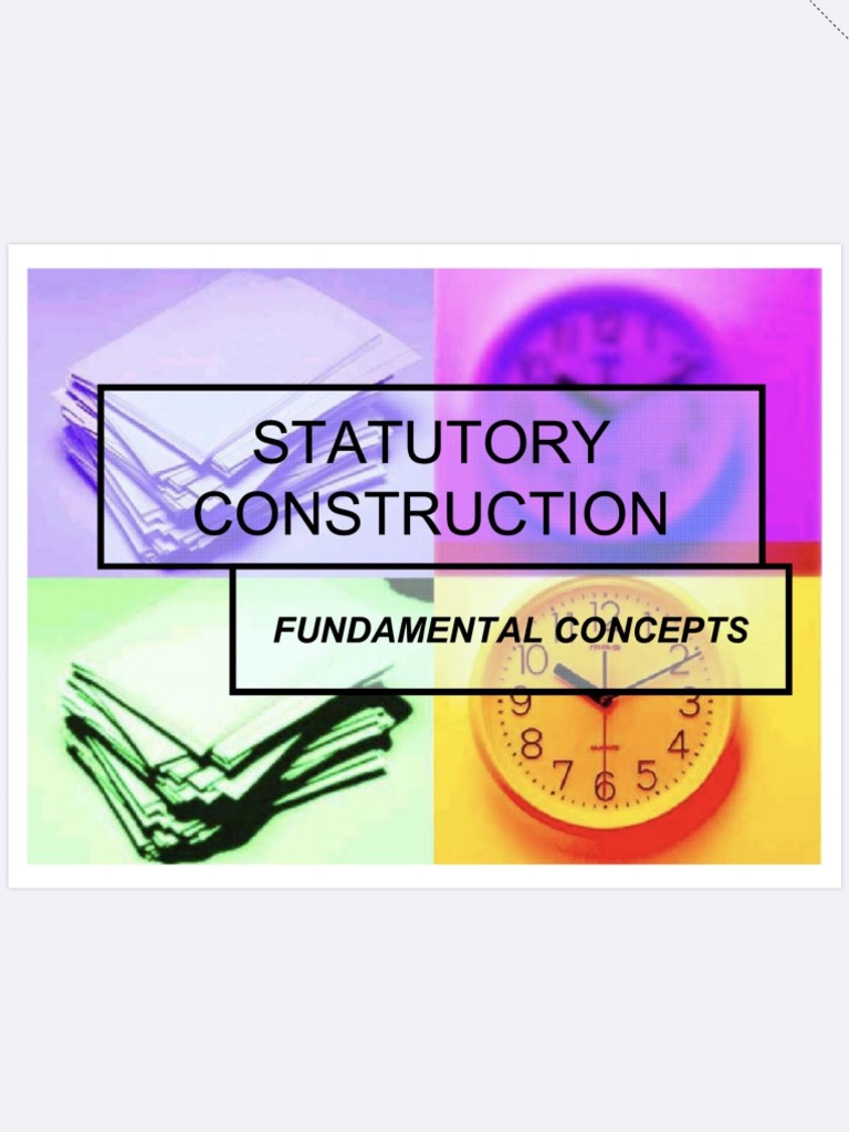 Statutory Construction | PDF