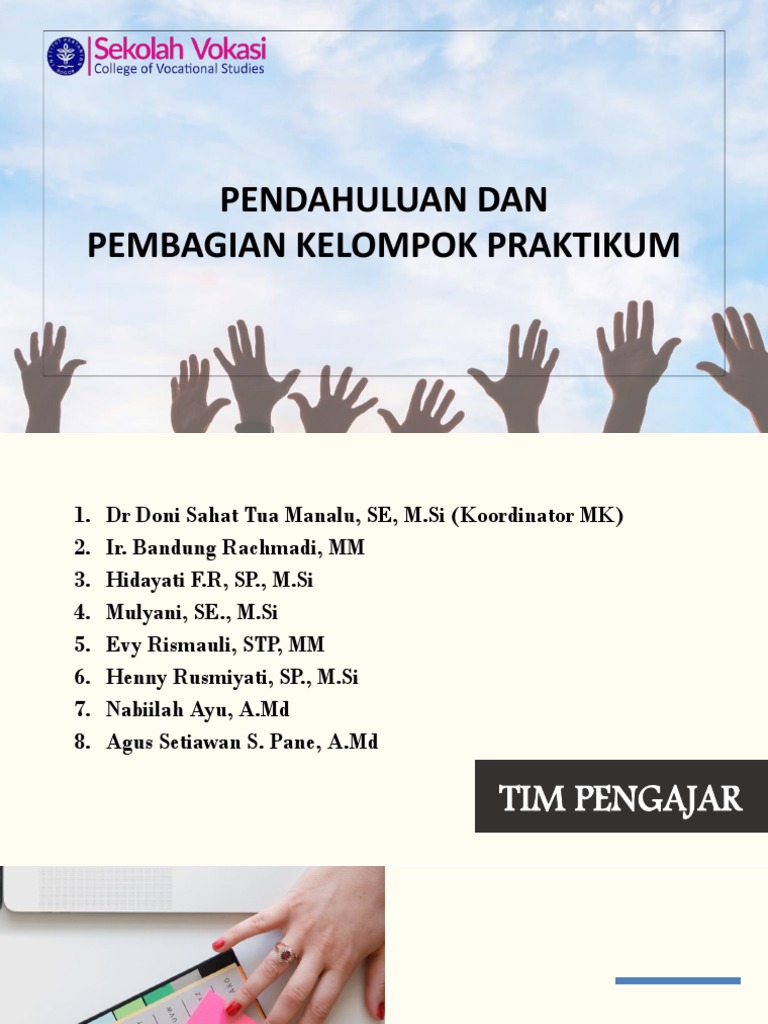 Praktikum 1 - Pendahuluan Dan Pembagian Kelompok Praktikum | PDF