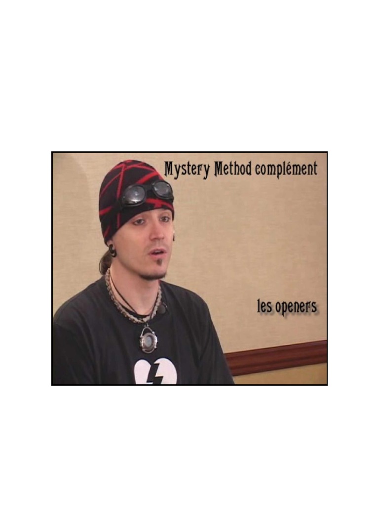 Openers Mystery Method | PDF | Arts du langage et discipline ...
