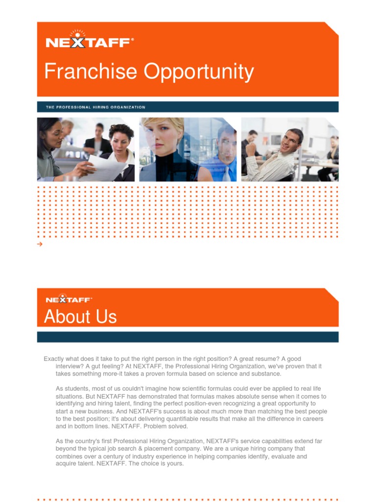 Franchise Brochure | Franchising | Business Model