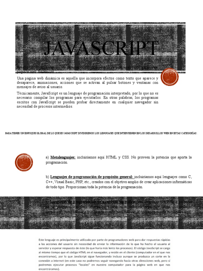 Javascript 01 - Introducción | PDF | Script Java | Lenguaje de programación
