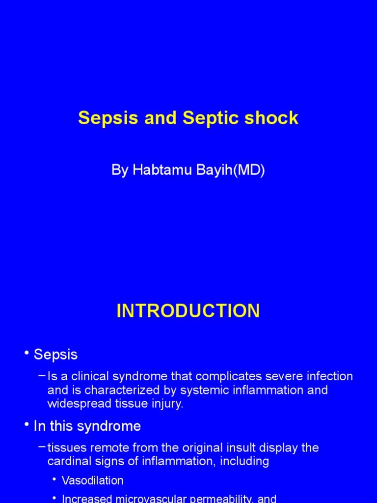 Sepsis and Septic Shock | PDF | Sepsis | Inflammation