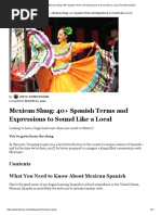 Chicano Slang Glossary: A-Z Guide | PDF | Negro | Languages