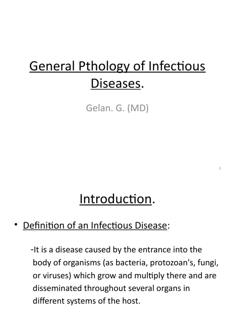 General Pathology of Infectious Diseases | PDF | Infection | Inflammation