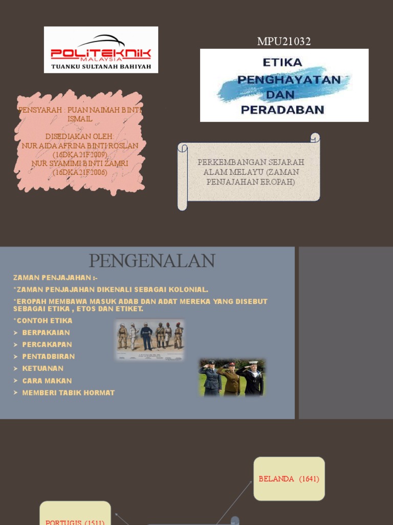 Penghayatan Etika Dan Peradaban - Zaman Penjajahan Eropah | PDF