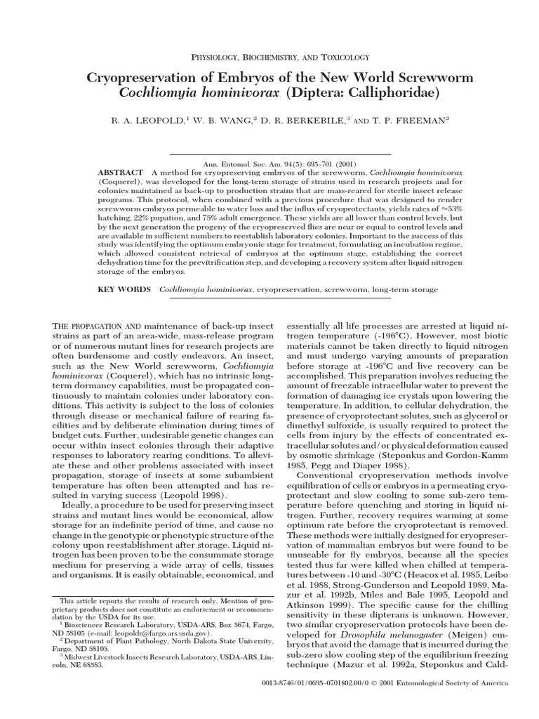 Cryopro Dipt Leopold 2001 | PDF | Chemistry