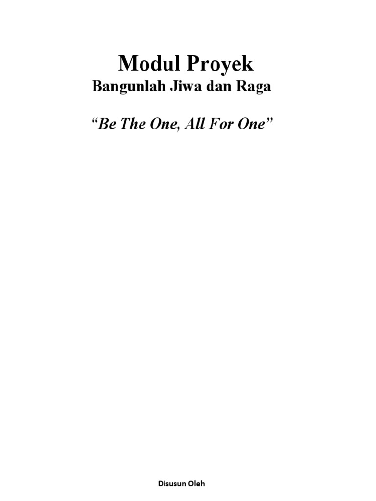 Modul Proyek - Bangunlah Jiwa Dan Raganya | PDF
