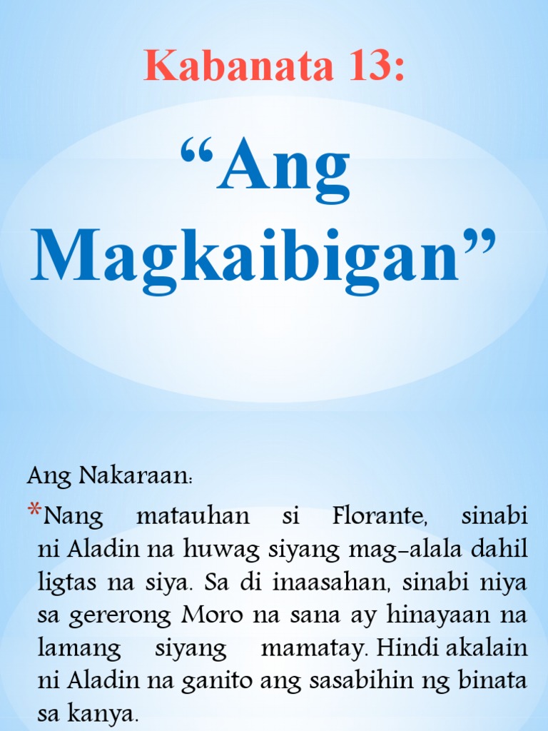 Kabanata 13 Ang Magkaibigan | PDF