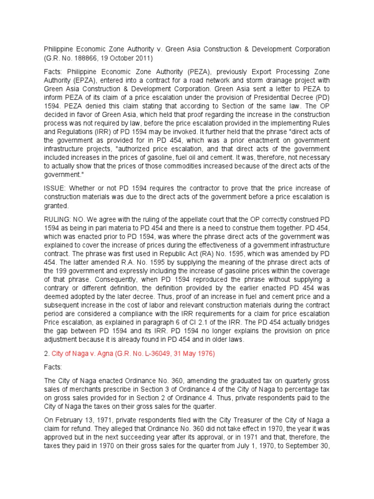 Case Digest Stat Con | PDF | Statutory Interpretation | Plea Bargain