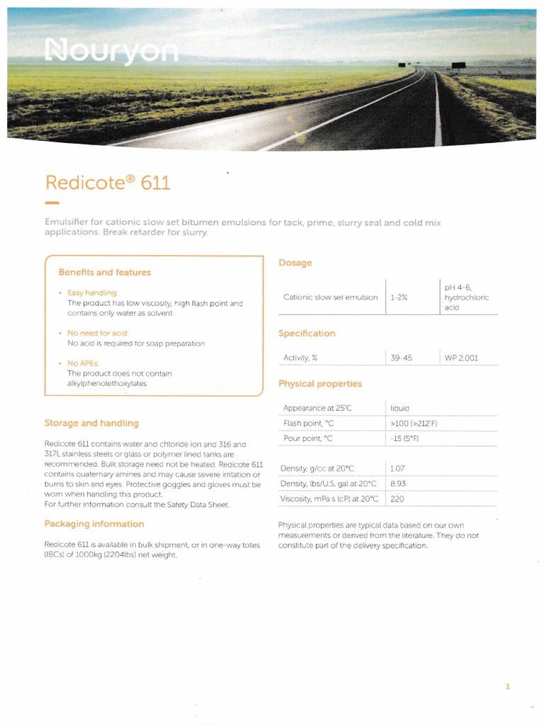 TDS_Redicote 611 | PDF | Applied And Interdisciplinary Physics ...