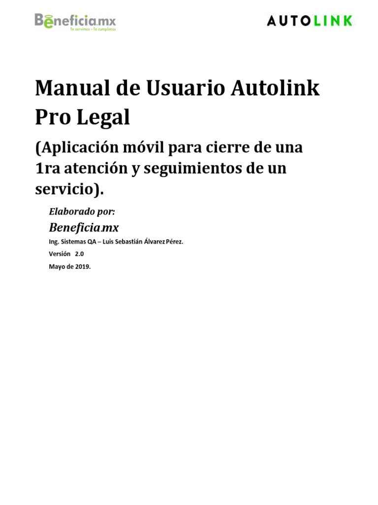 Manual de Usuario de Autolink Pro | PDF | Contraseña | Software de la ...